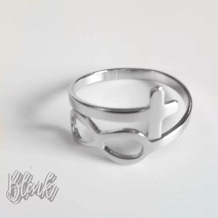 Infinity Cross Adjustable Ring – Blink Juwele™