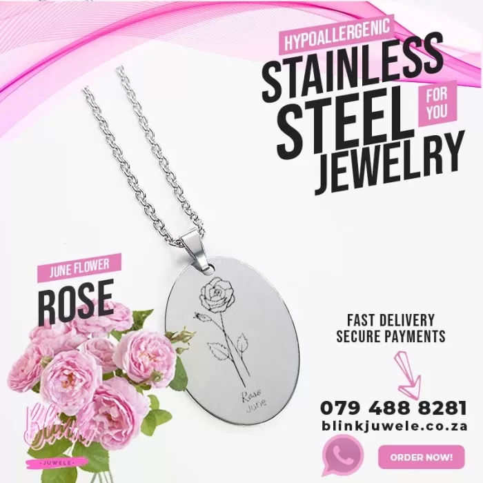 June Birth Month Flower Necklace – Blink Juwele™